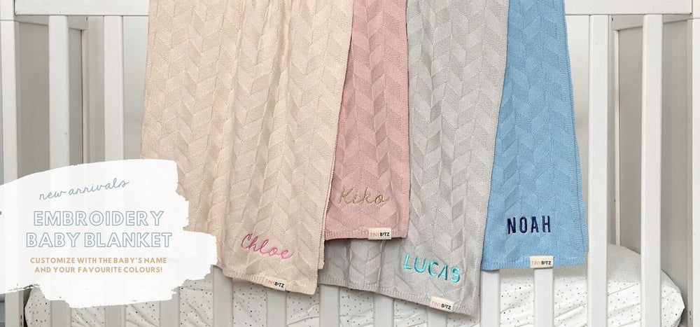 Personalized Baby Blankets | Organic Baby Gifts | TinyBitz